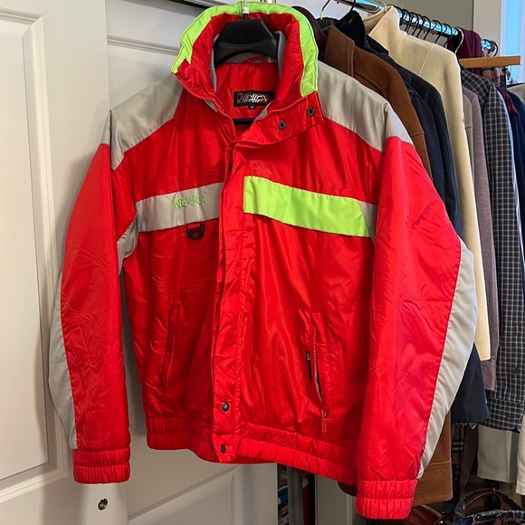 Nevica | Jackets & Coats | Vintage Nevica Red And Neon Ski Jacket ...